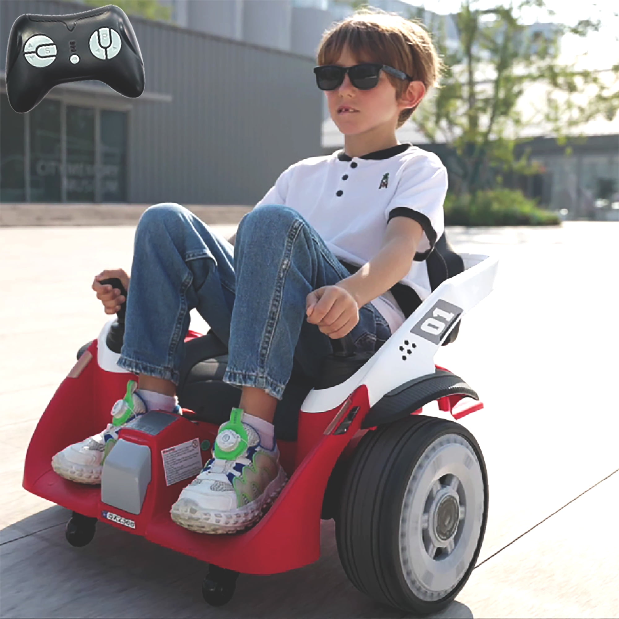 Kids 24V Bumper Car Ride on w/ Remote Control, 2*100W Electric Ride on ...