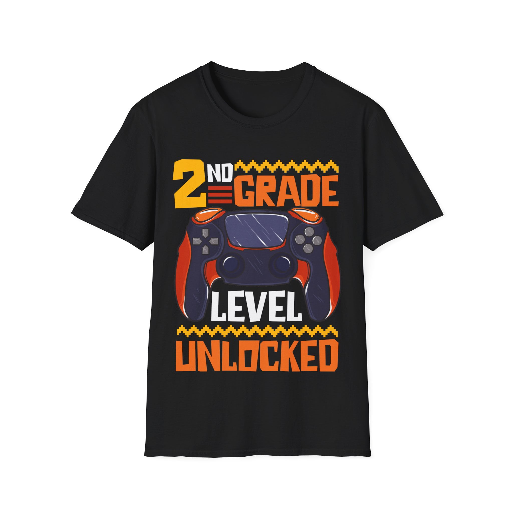 Kids 2nd Grade Level Unlocked First Day Of School Video Game Unisex T ...