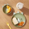 Kids' 2pc Bamboo and Melamine Dino Dinnerware Set Green - Walmart.com