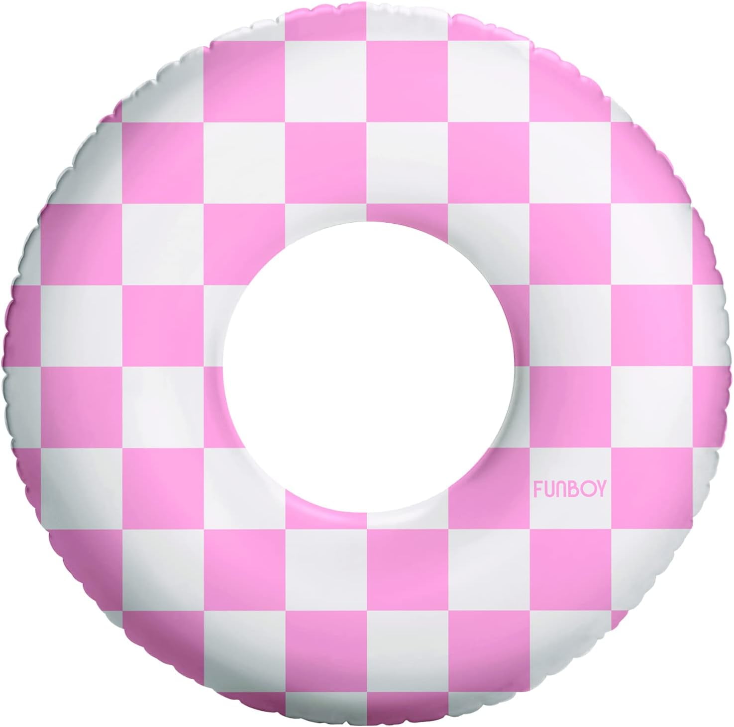 Kids 30'' Tube Donut Style Pool Float - Pink Checkers - Walmart.com