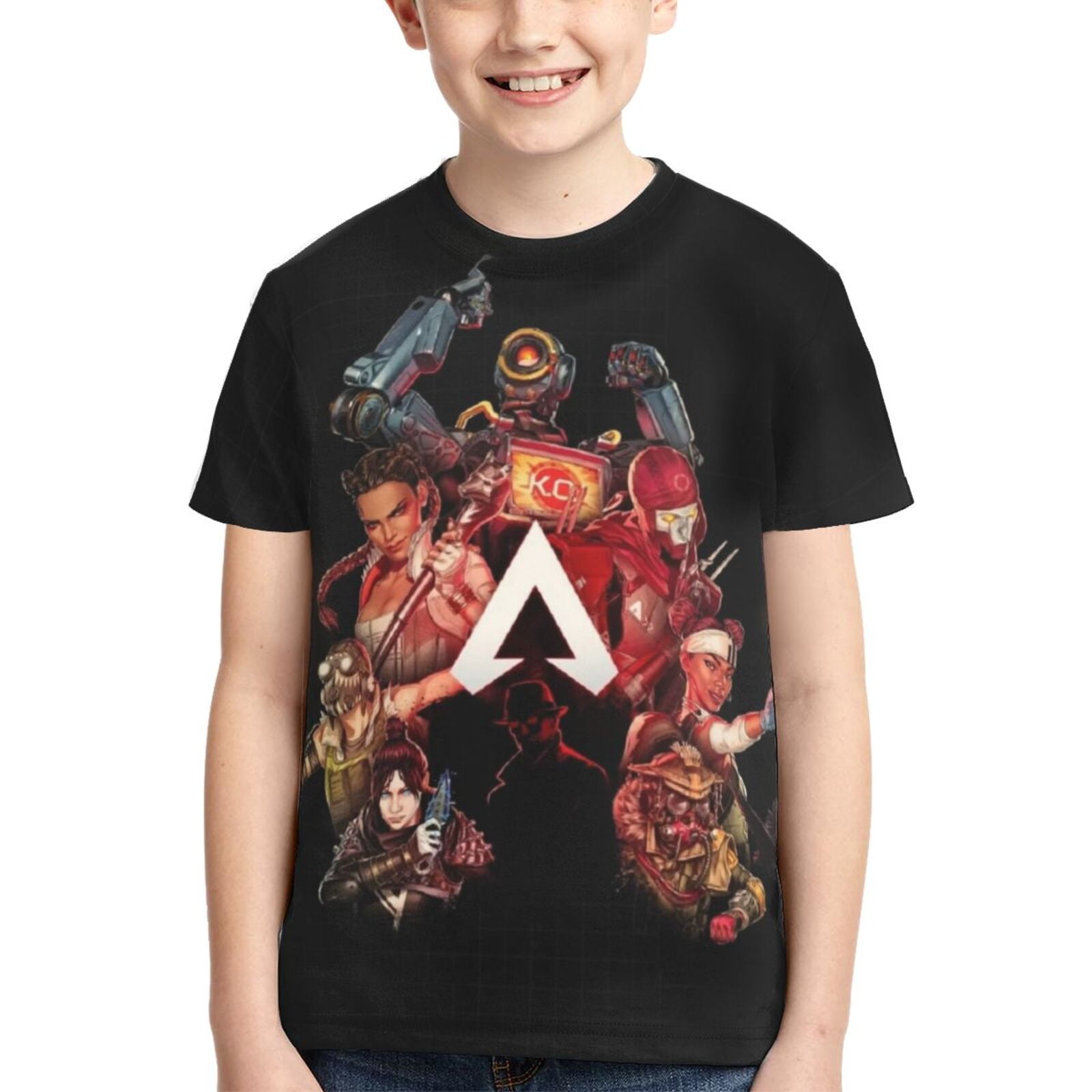 Kids 3D Graphic Apex Legends T-Shirts, Novelty Shirts Crewneck Short Sleeve Tees for Youth Boys ...