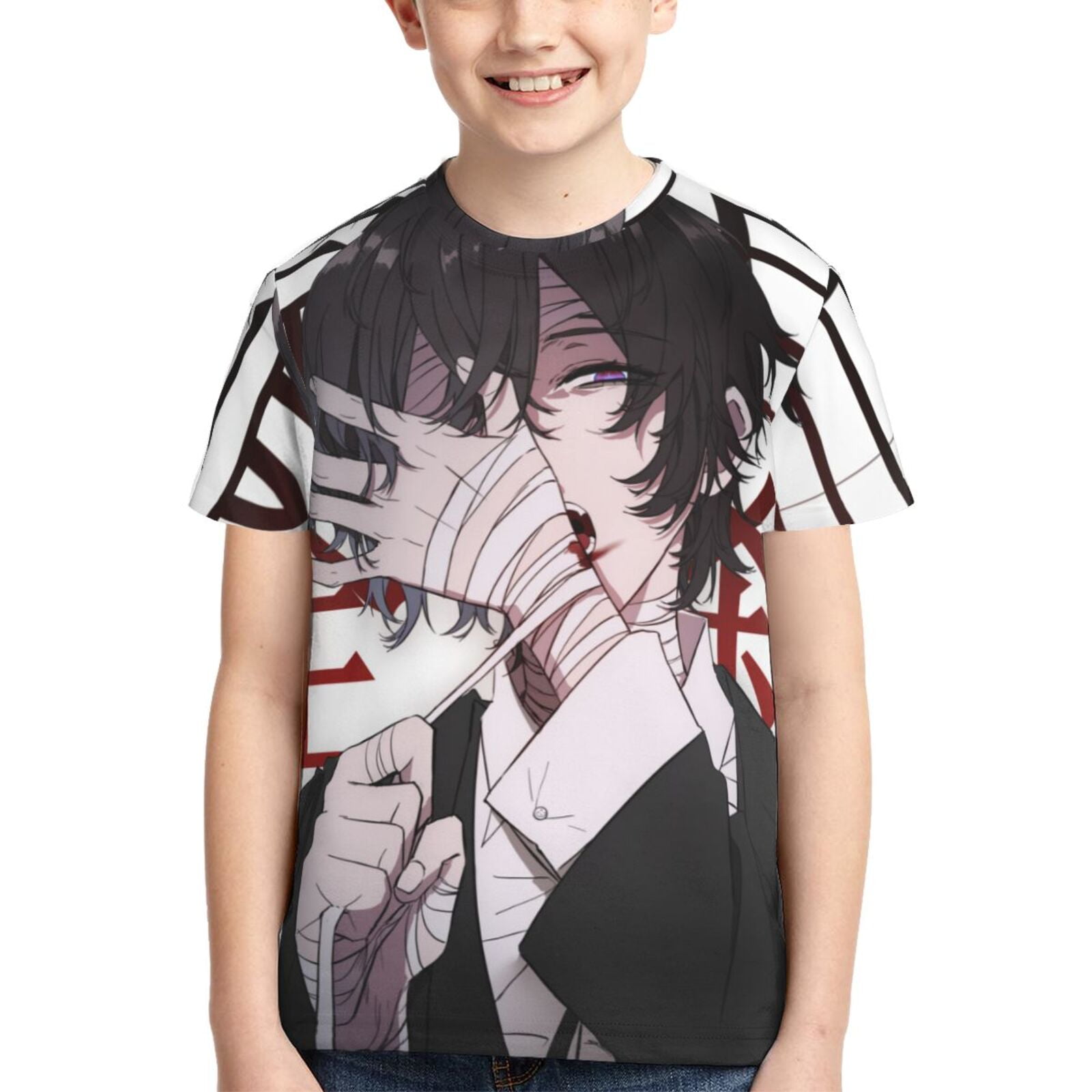 Kids 3D Graphic Bungo Stray Dogs Dazai Osamu T-Shirts, Novelty Shirts ...
