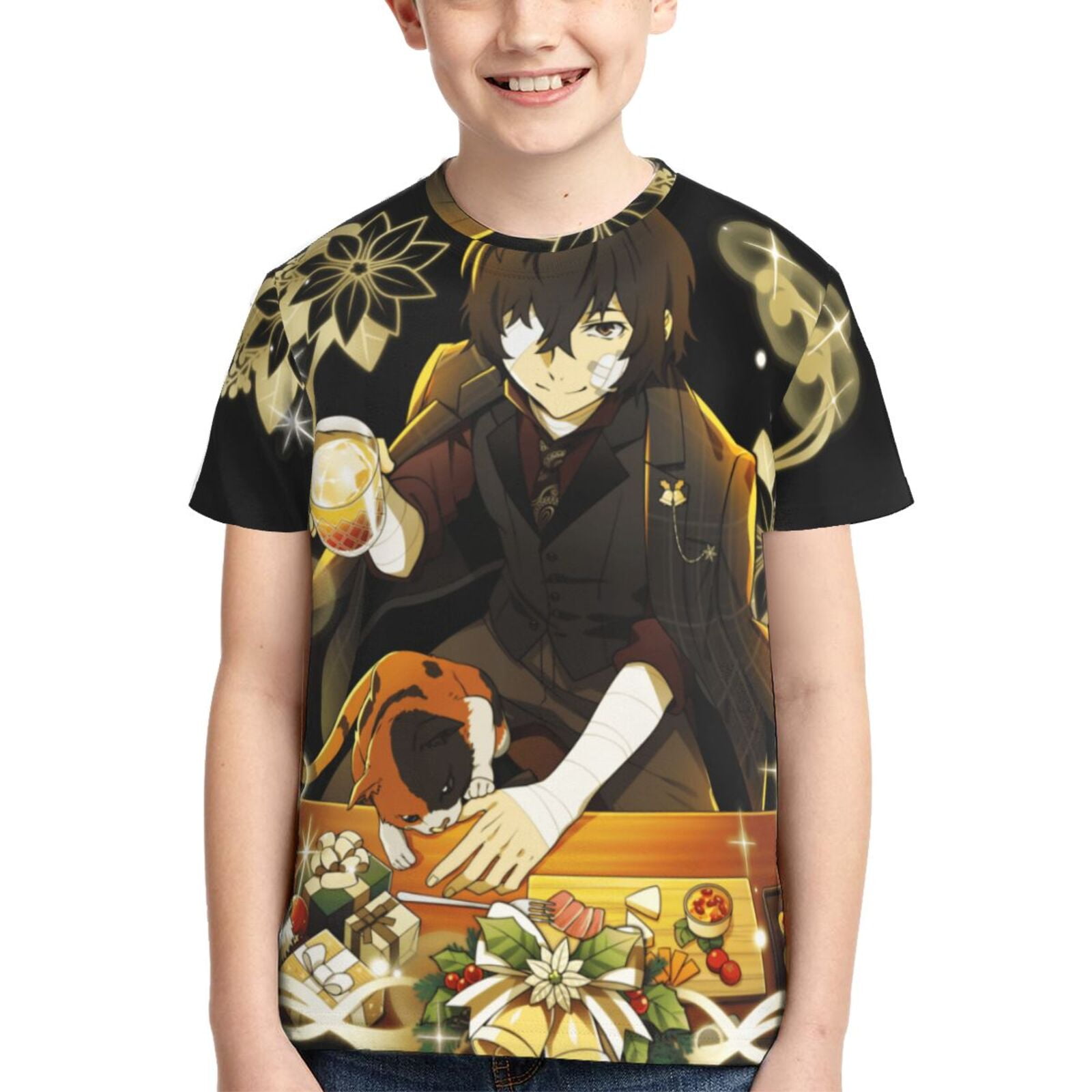 Kids 3D Graphic Bungo Stray Dogs Dazai Osamu T-Shirts, Novelty Shirts ...