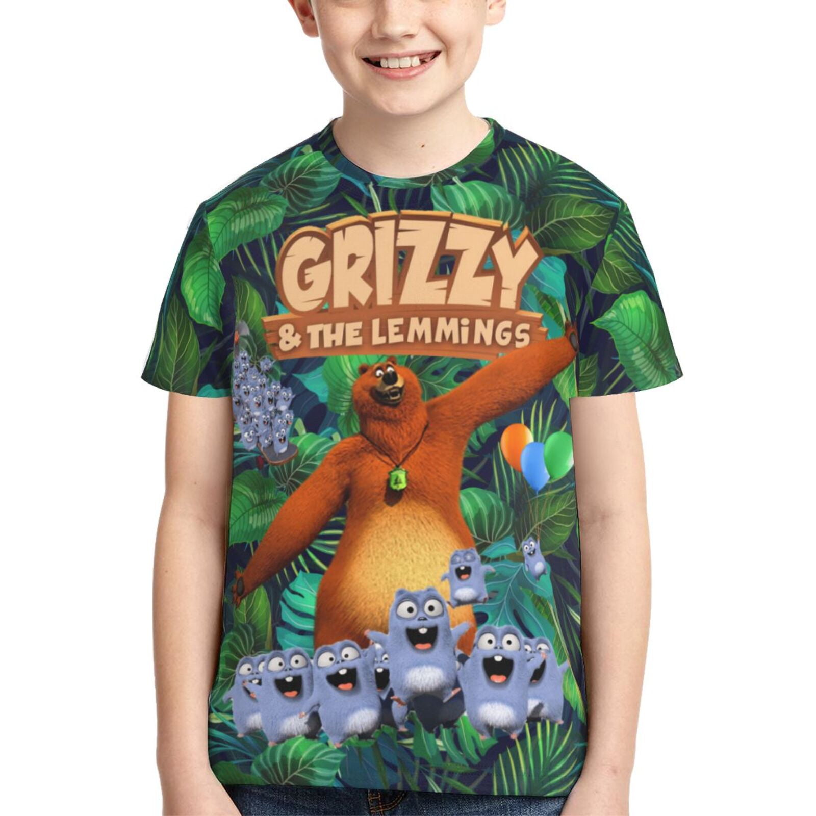 Kids 3D Graphic Grizzy and the Lemming T-Shirts, Novelty Shirts ...