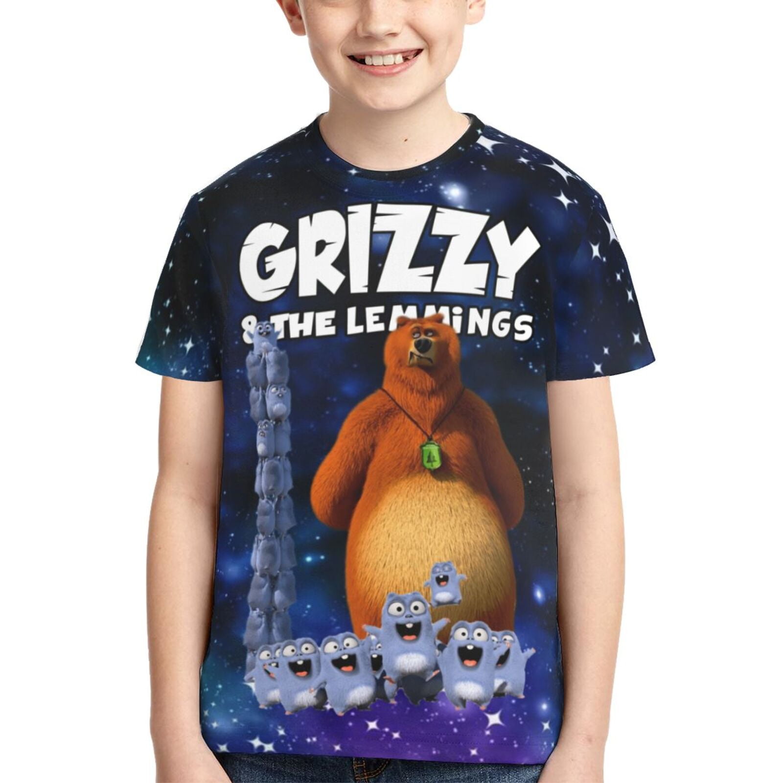 Kids 3D Graphic Grizzy and the Lemming T-Shirts, Novelty Shirts ...