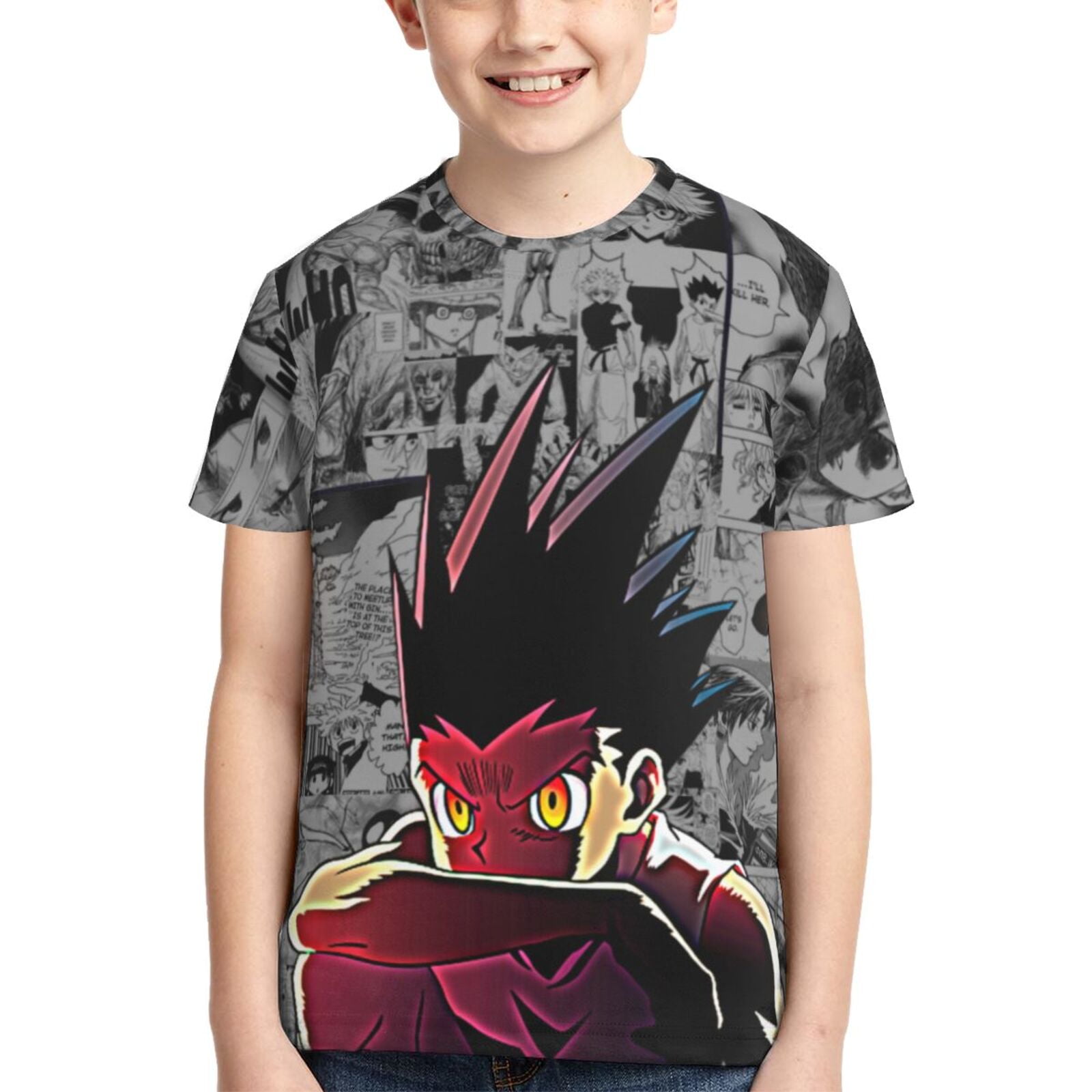 Kids 3D Graphic Hunter X Hunte Gon T-Shirts, Novelty Shirts Crewneck ...