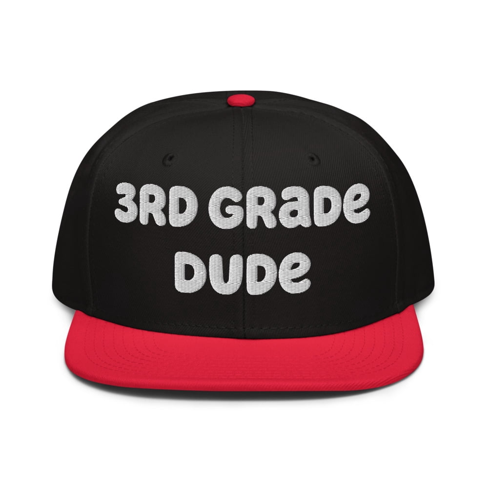Kids 3rd Grade Back To School Snapback Hat, Third Grade Dude ...