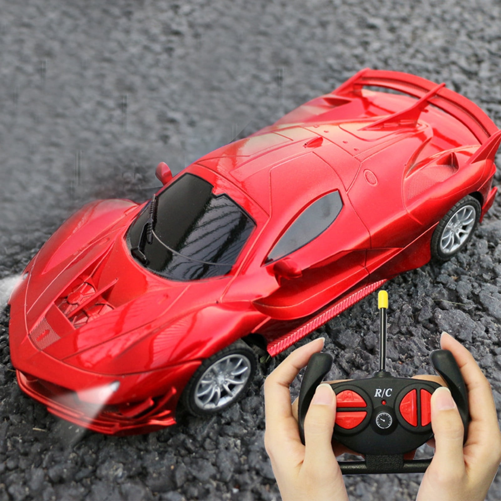 Kids 4-Channel Remote Control Car - Wireless Electric Racing Toy with ...