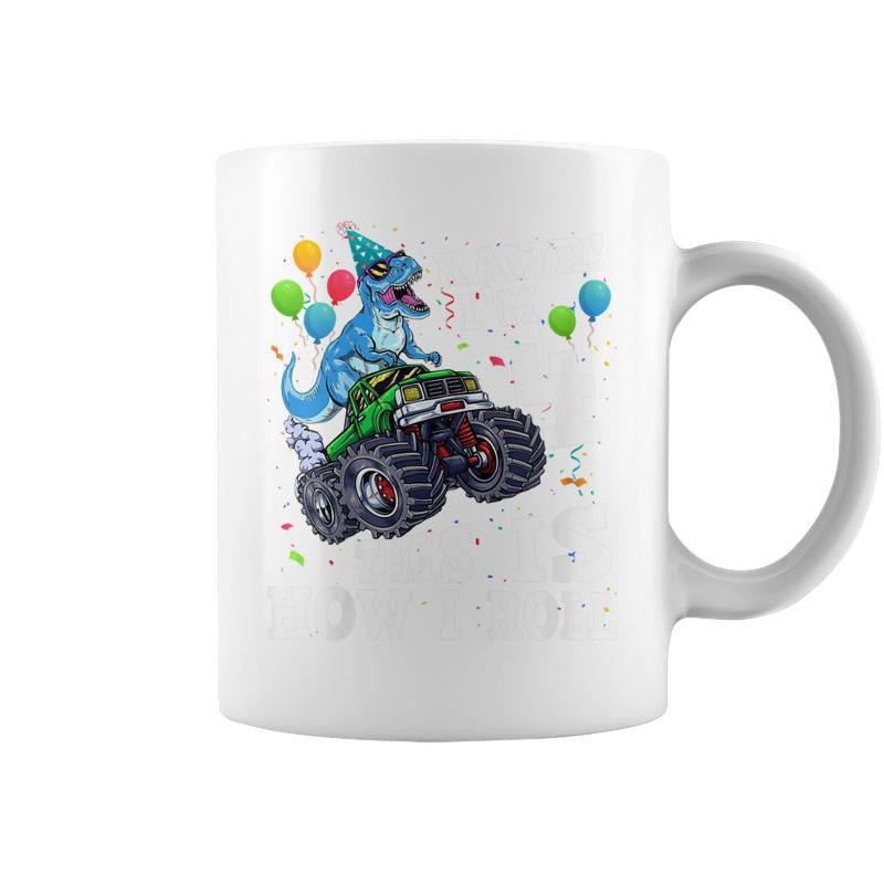 Kids 4 Year Old Monster Truck Dinosaur 4Th Birthday Boys Tod - Walmart.com