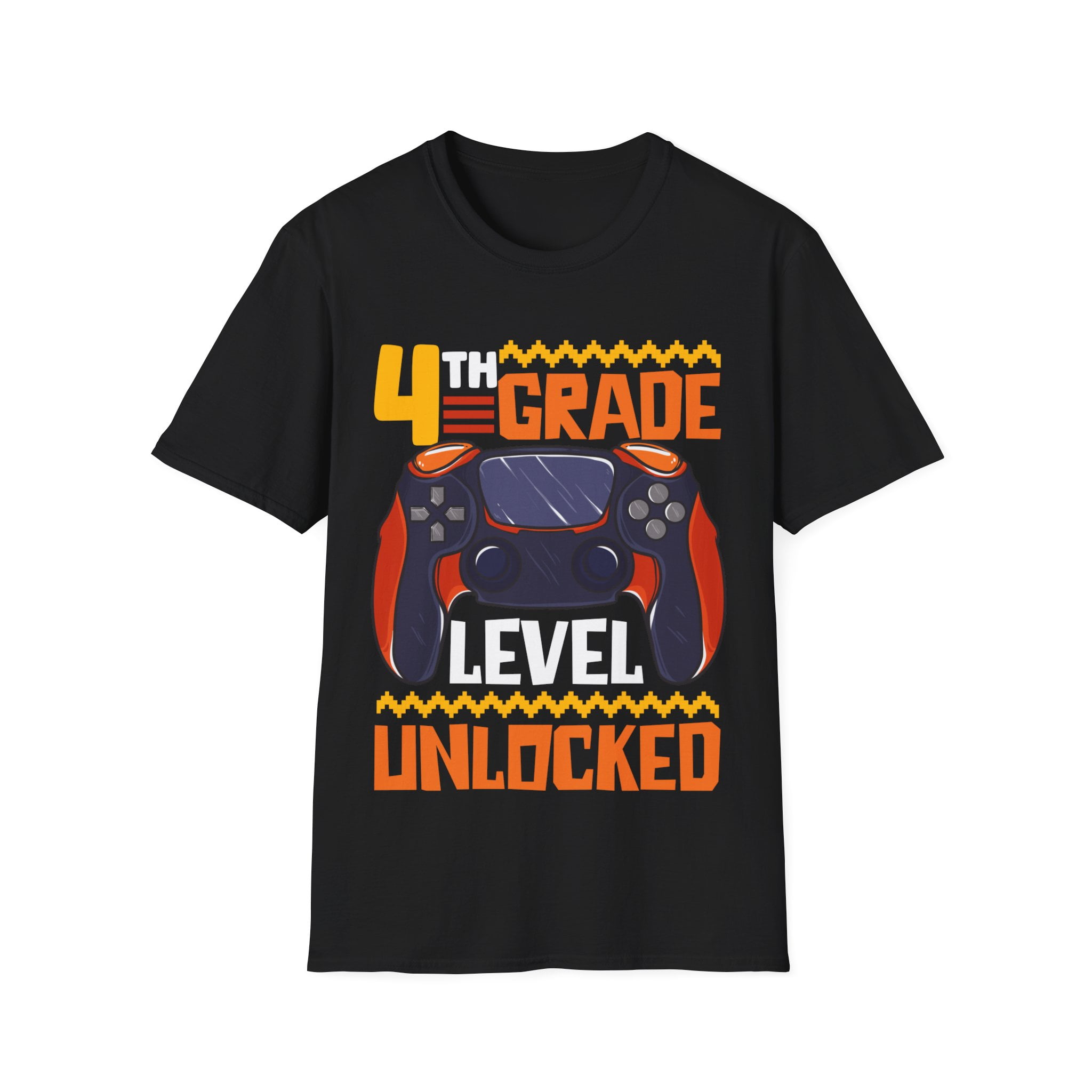 Kids 4th Grade Level Unlocked First Day Of School Video Game Unisex T ...