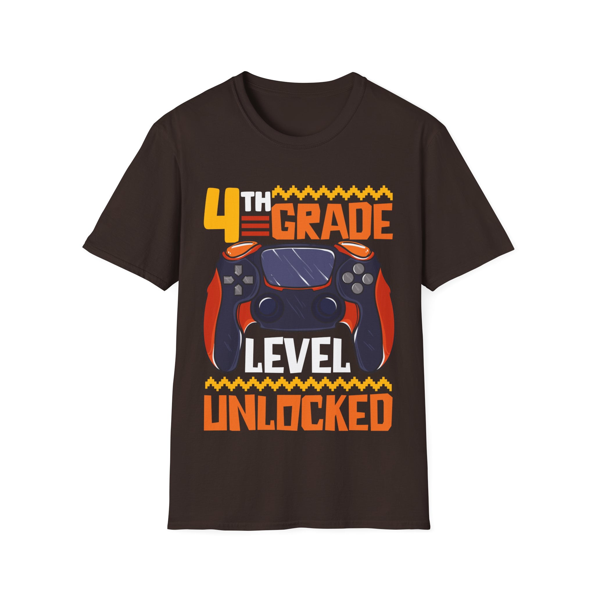 Kids 4th Grade Level Unlocked First Day Of School Video Game Unisex T ...