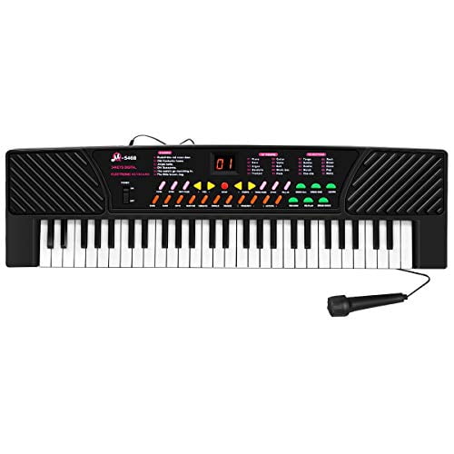 Kids 54-Key Electronic Keyboard, Standard Accordion Keys Piano Keyboard ...