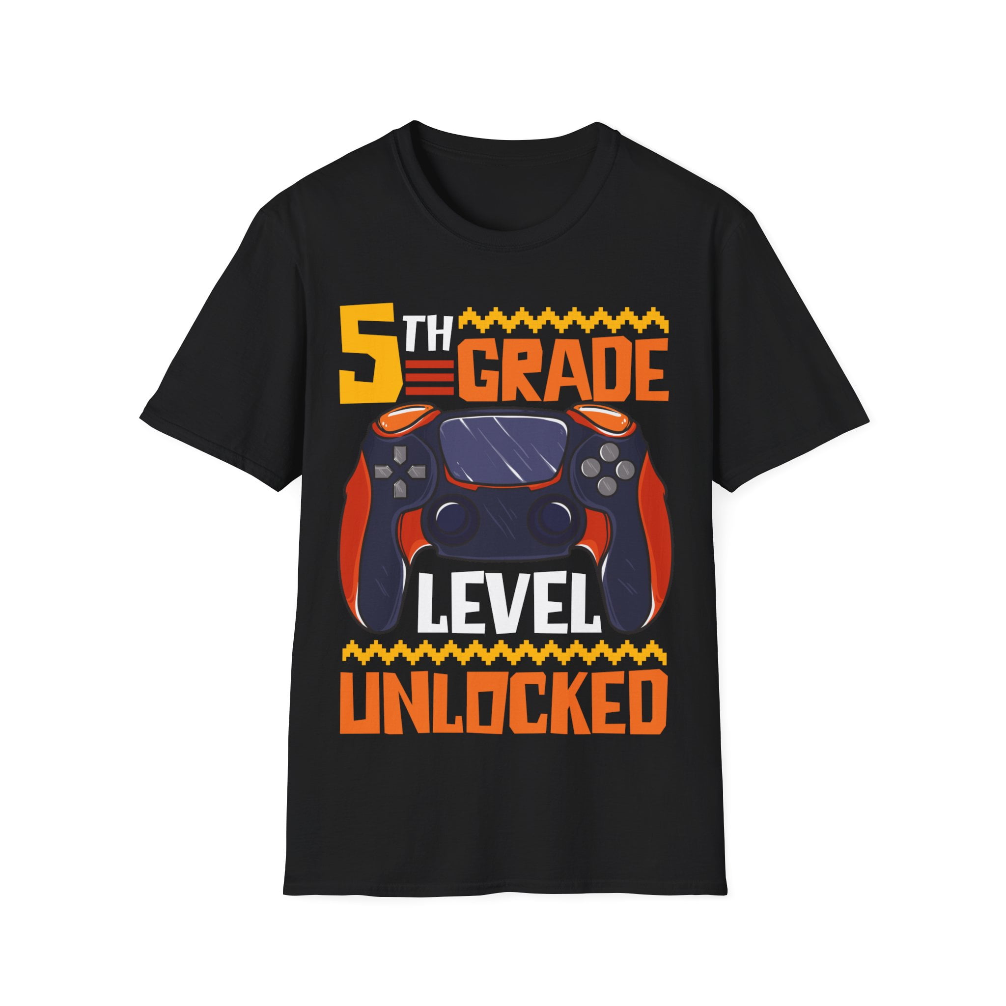 Kids 5th Grade Level Unlocked First Day Of School Video Game Unisex T ...