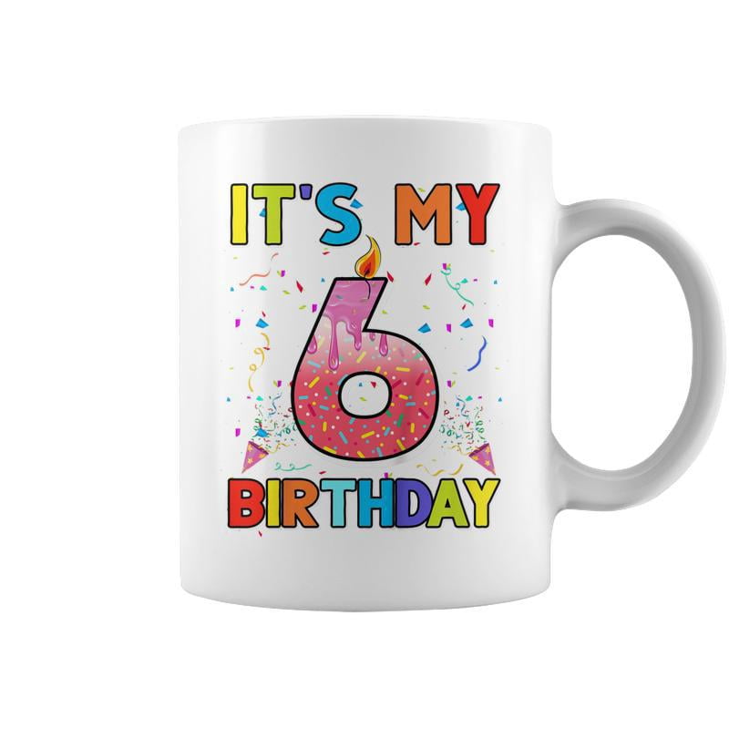 Kids 6 Years Old Gifts Its My 6Th Birthday Doughnut Girl Kid - Walmart.com