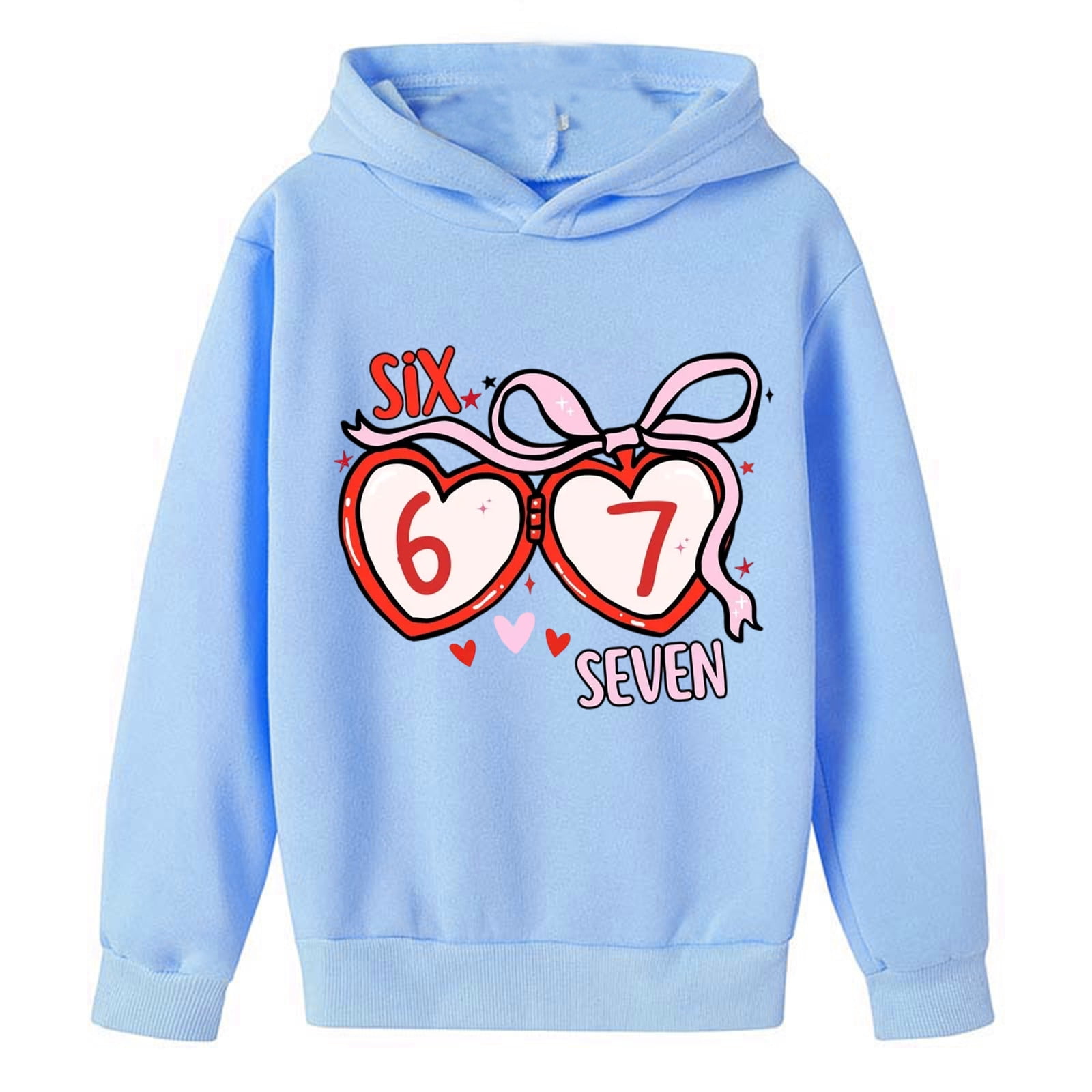 Kids 67 Hoodies Sweatshirt Cute Long Sleeve Crewneck Pullover Top ...