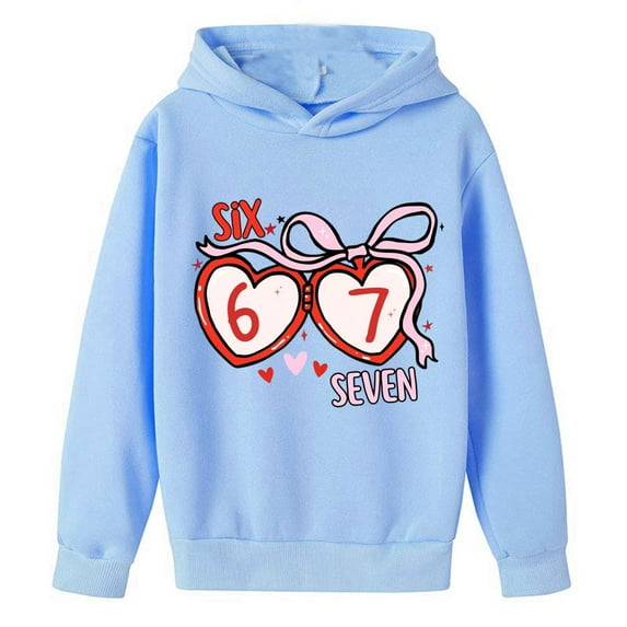 Kids 67 Hoodies Sweatshirt Cute Long Sleeve Crewneck Pullover Top ...