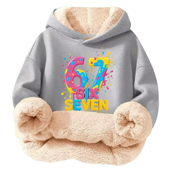 Kids 67 Hoodies Sweatshirt Rap Crew Neck Long Sleeve Pullovers Graphic ...