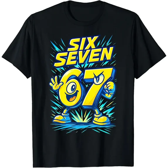 Kids 67 Six Seven Italian Brainrot 6 7 Funny Meme T-Shirt - Walmart.com