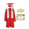 Kids 8-14 Years Graduation Gown Set 4 Pieces with Cap & Stole Uniform ...
