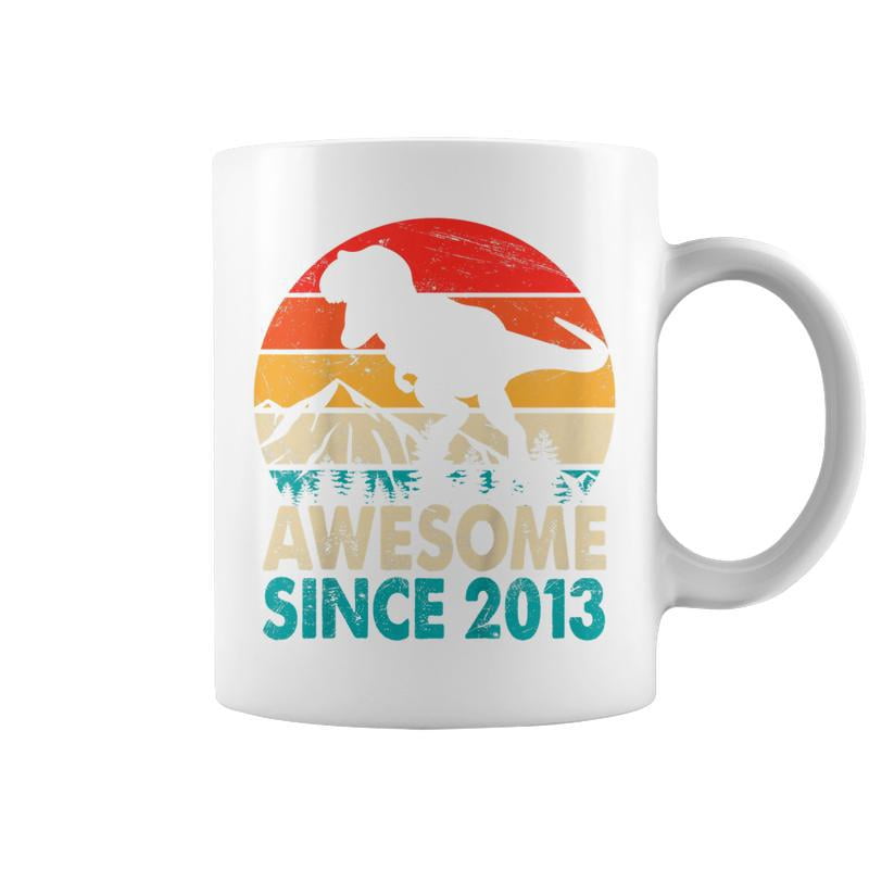 Kids 9 Year Old Boy Dinosaur T Rex Awesome Since 2013 Birthd - Walmart.com