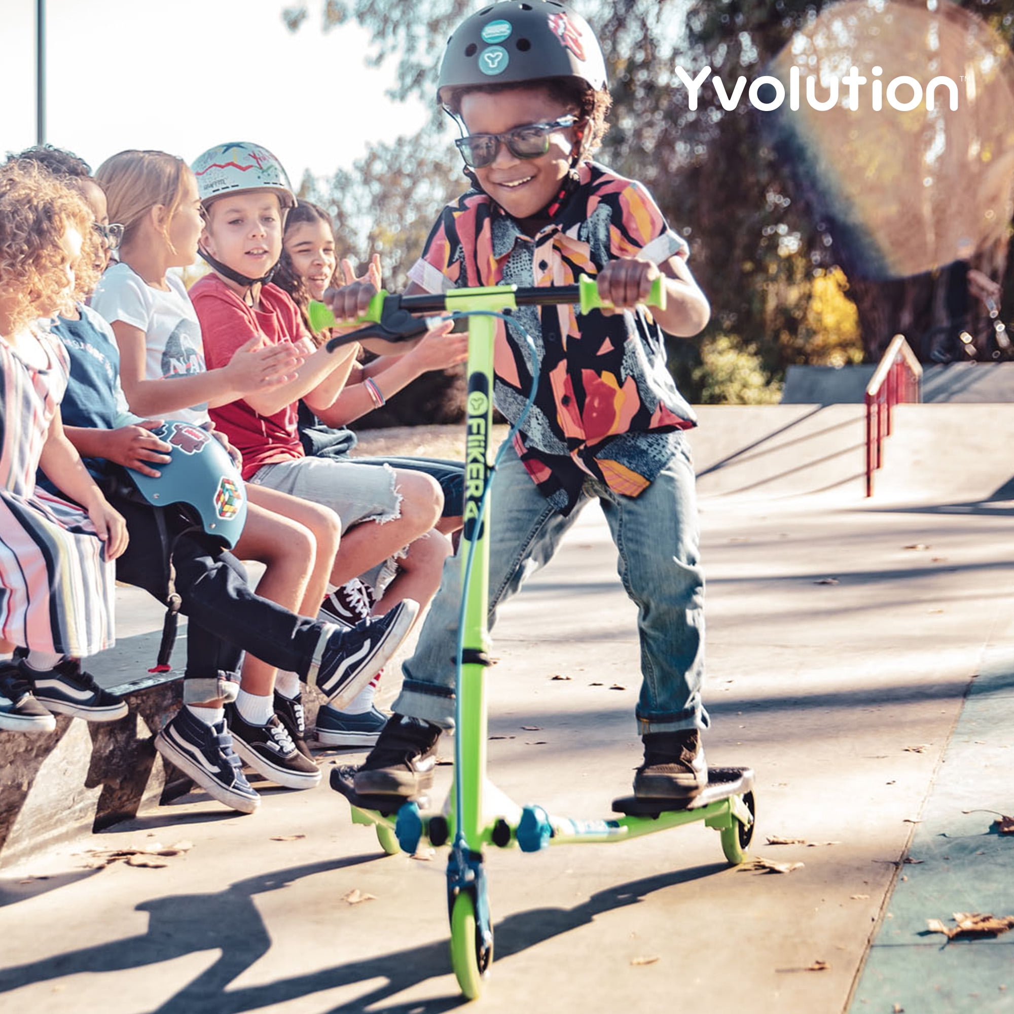 Kids A1 Drift Fliker Scooter - Hip-Wiggle Propulsion, Folding Design ...