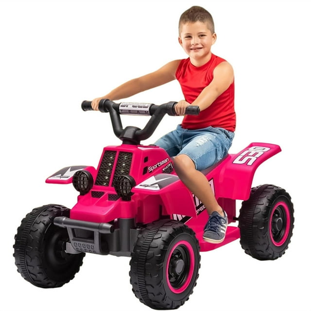 Kids ATV 4 Wheeler,6V Kids Ride On ATV Car Toy Electric Vehicle Quad ...