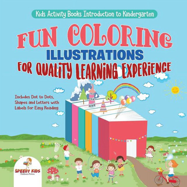 Kids Activity Books Introduction to Kindergarten. Fun Coloring ...