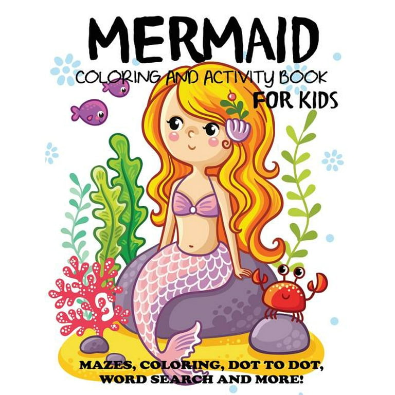 kids mermaid coloring book