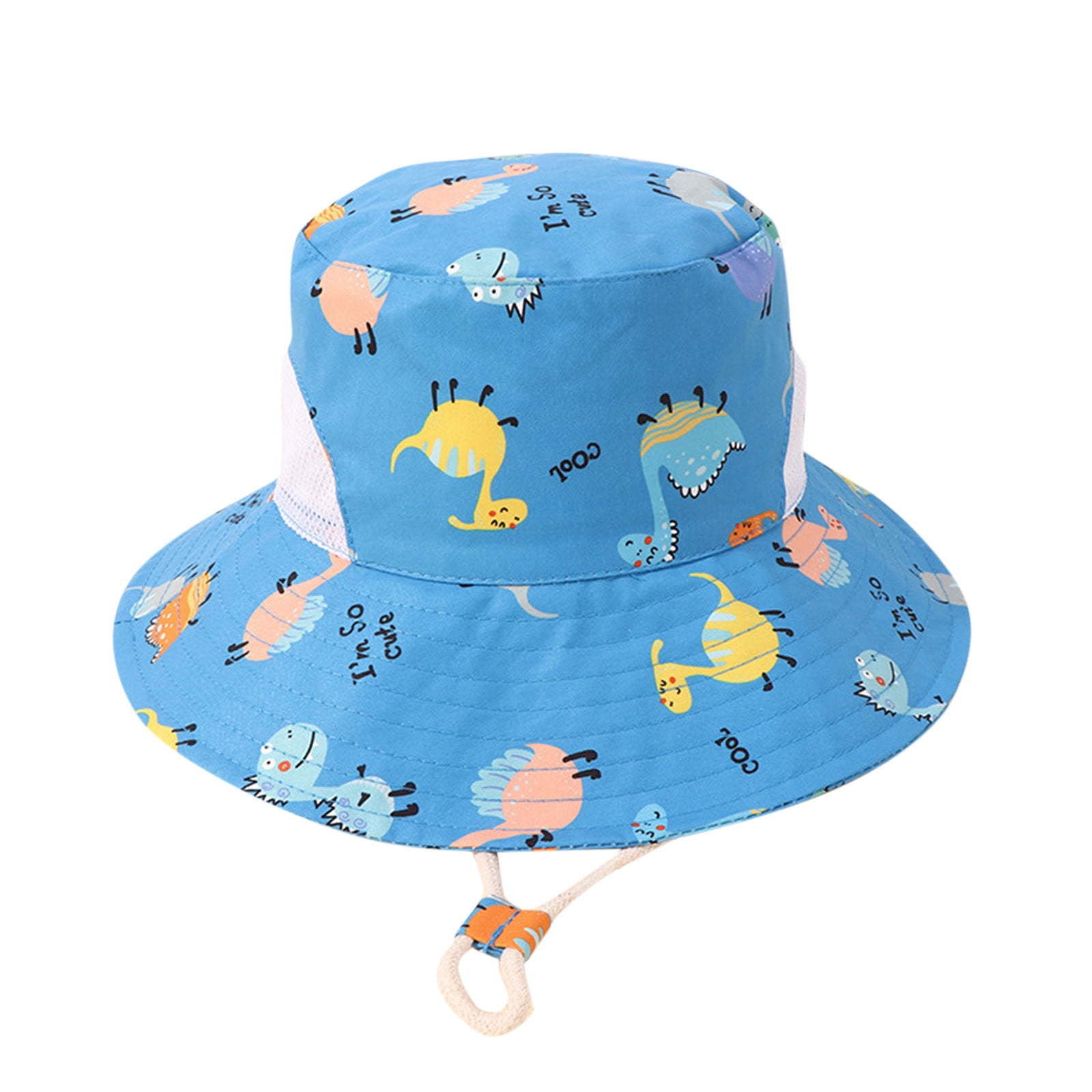 Kids Adjustable Chin Strap Sun Protection Hats Summer Spring Sun Hat ...