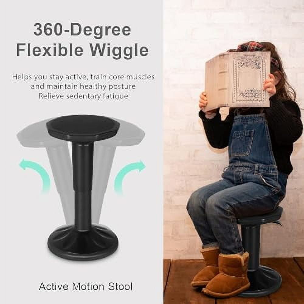 Kids Adjustable Wobble Stool, 24” Active Learning Classroom Seat, Non ...