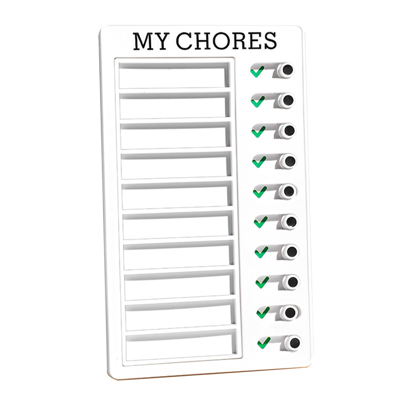 Kids Adult Self-discipline Time Clock Sliding Clock with 100 White ...