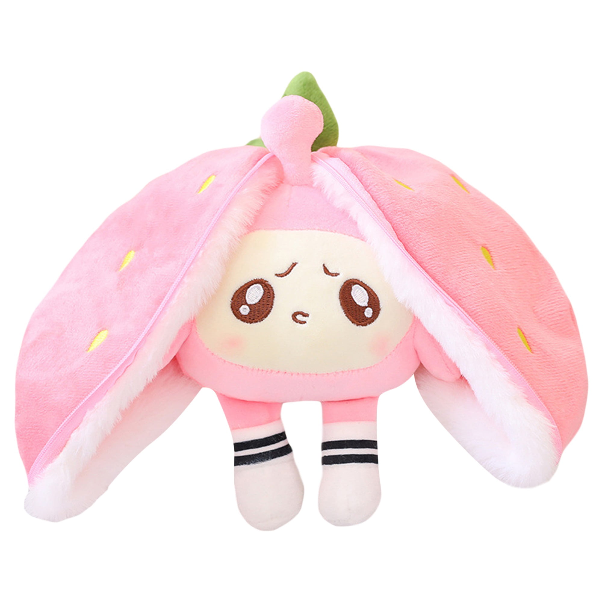 Kids Adults Cartoon Shaped Plush Toy Reversible Soft Stuffed Doll ...