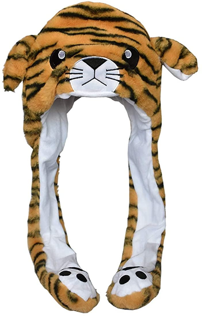 Kids Adults Plush Hat Ear Moving Ear Flap Hat With Paw - Walmart.com