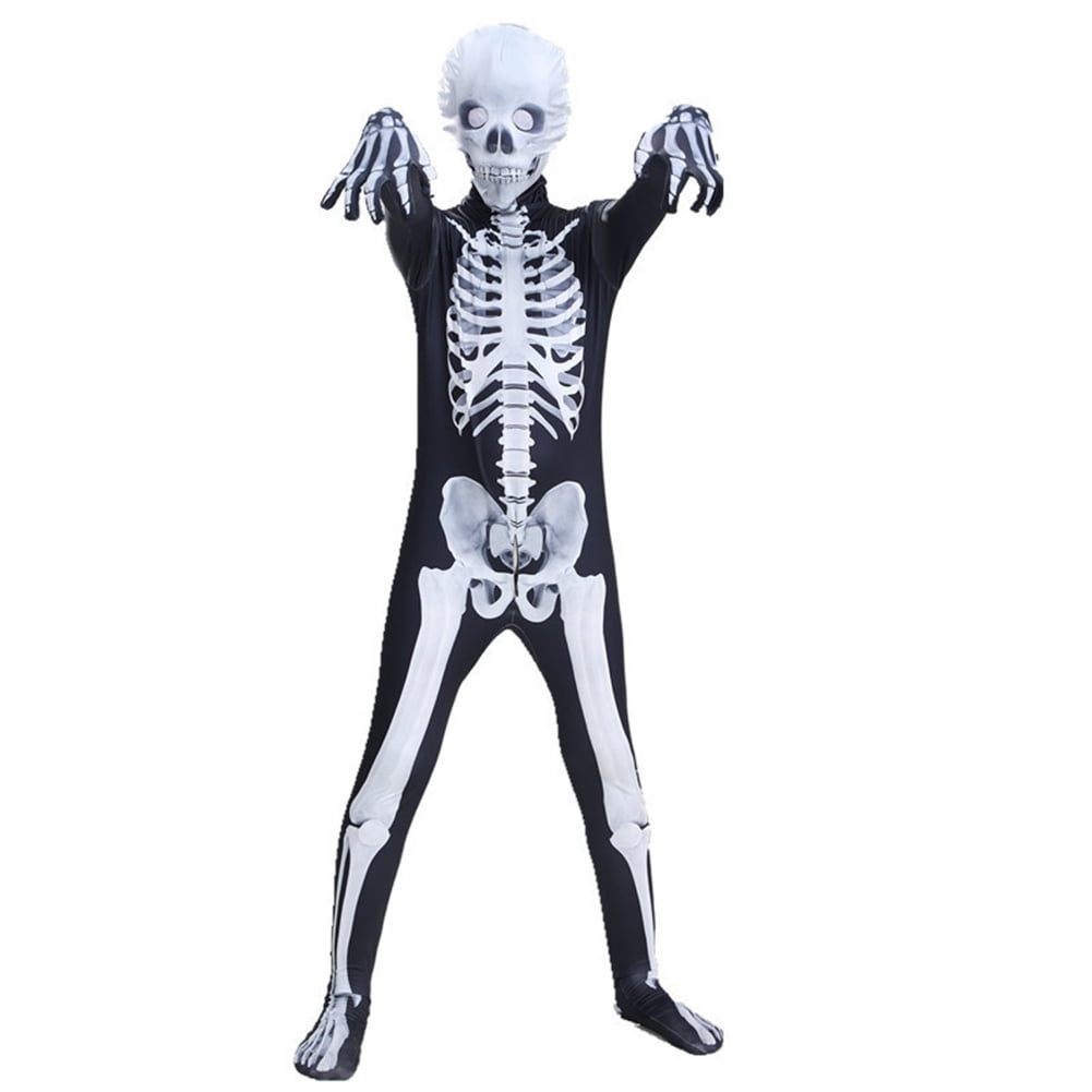 Kids/Adults Skeleton Costume for Boys, Skeleton Costume Kids, Kids ...