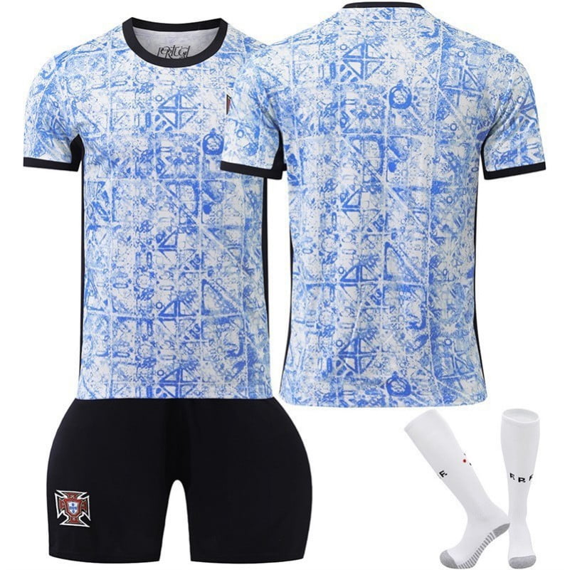 Kids Adults Soccer Jersey Boys Men Football Uniforms For Ronaldo Fan ...