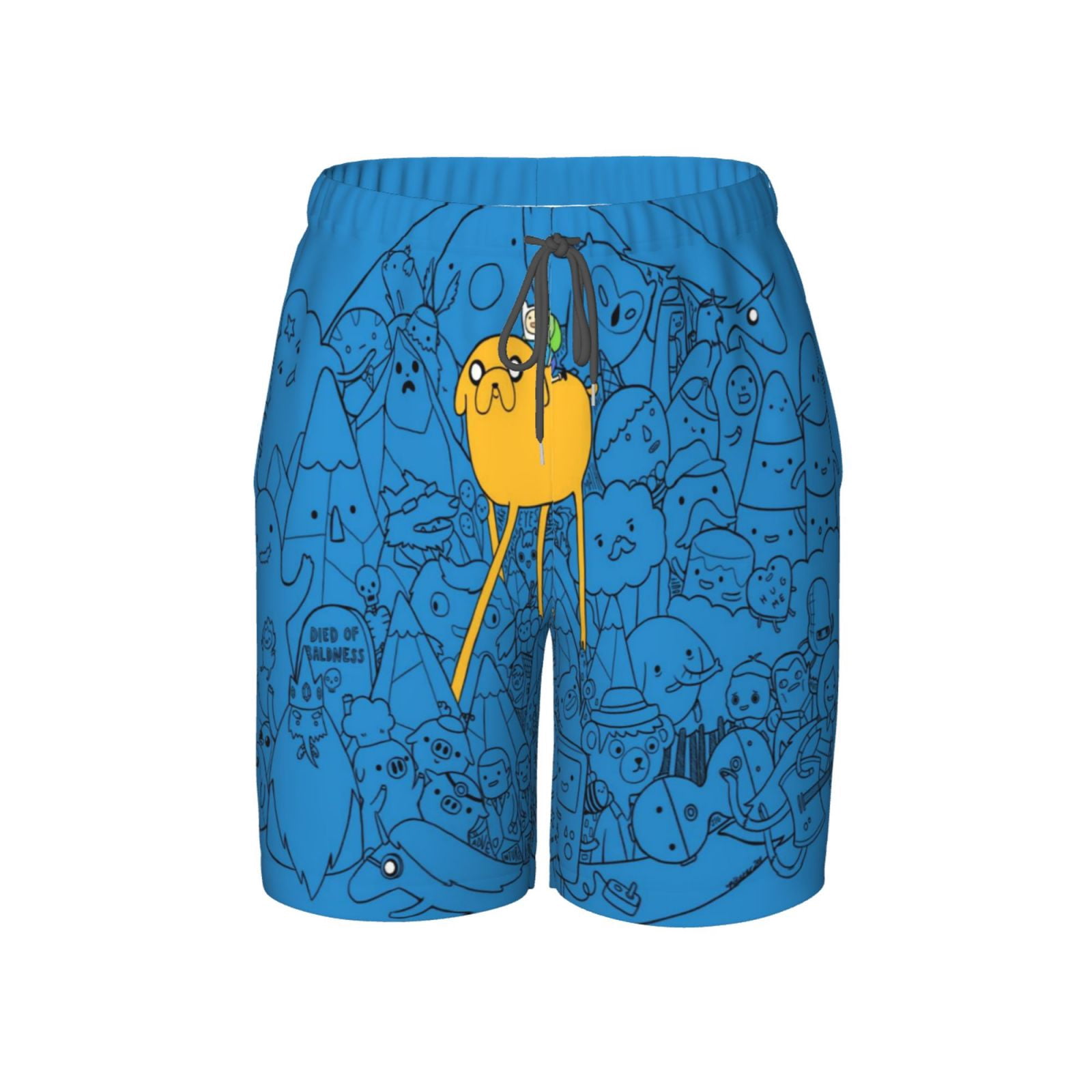 Kids Adventure Cartoon Time Beach Shorts with Mesh Liner Swim Trunks ...