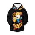 Kids Adventure Cartoon Time Hoodie with Pocket Cartoon Printed Pullover ...