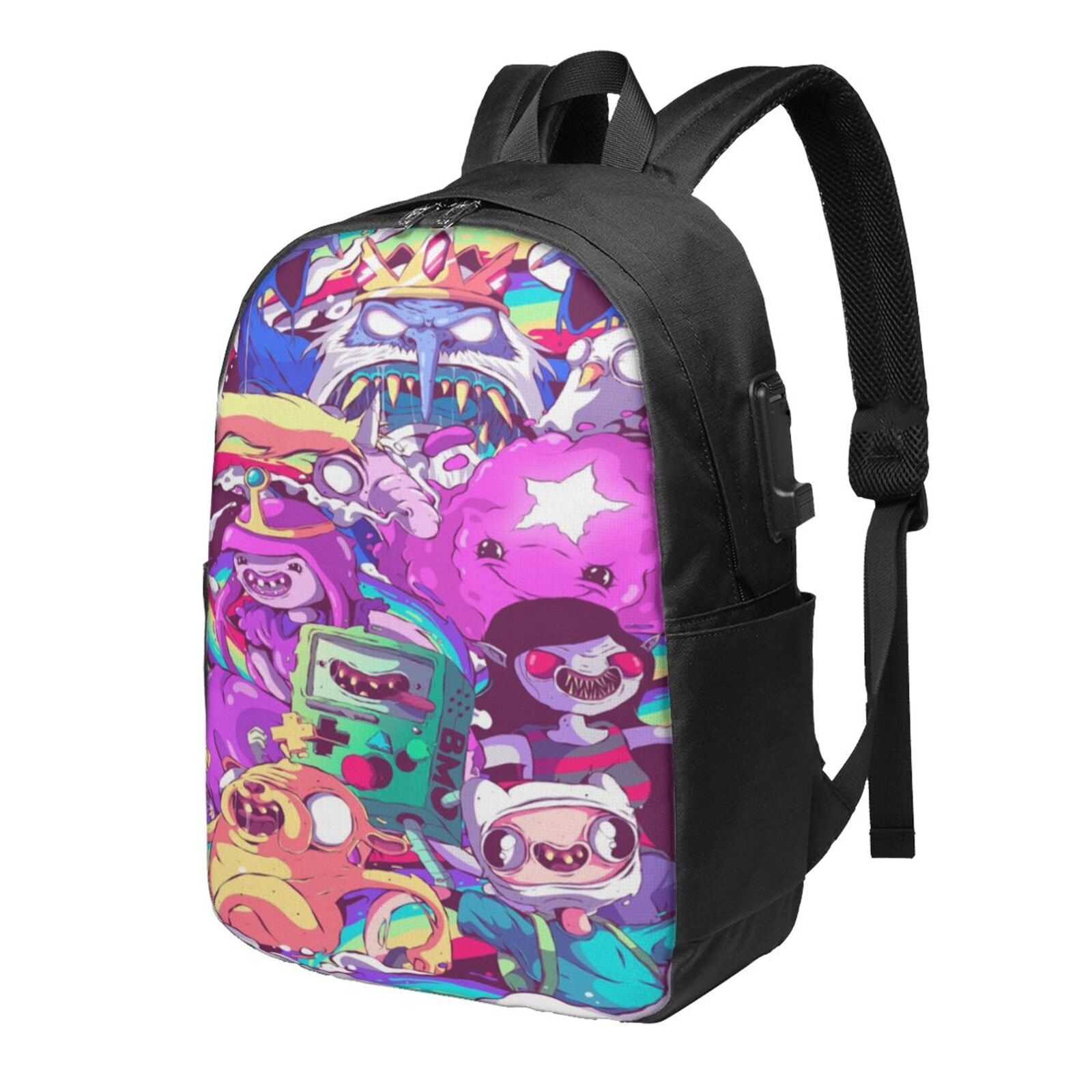 Adventure Time Backpack Bookbags with USB Charging Port Bag Daily ...