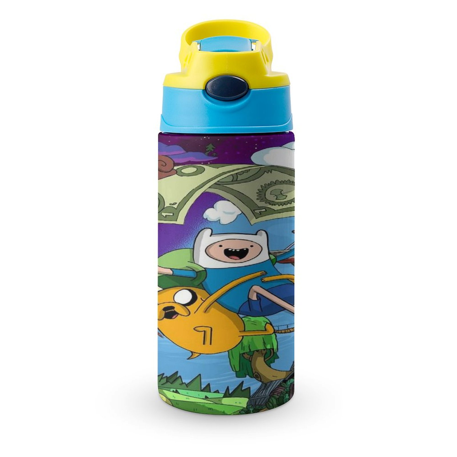Kids Adventure Time Water Bottle Cartoon Insulated Water Bottle Double ...