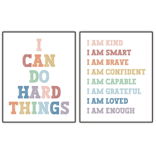 Kids Affirmations, Kids Wall Art, Classroom Wall Decor, Playroom ...