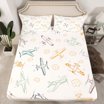 Cute Aircraft Fitted Sheet Twin,Airplane Kawaii Bed Sheets Helicopter ...