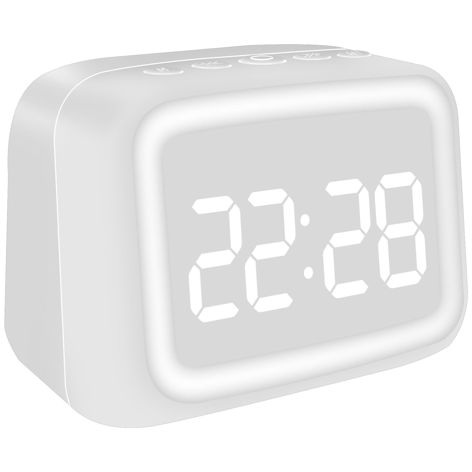 Kids Alarm Clock with Bluetooth Speaker Dimmable Night Light ...