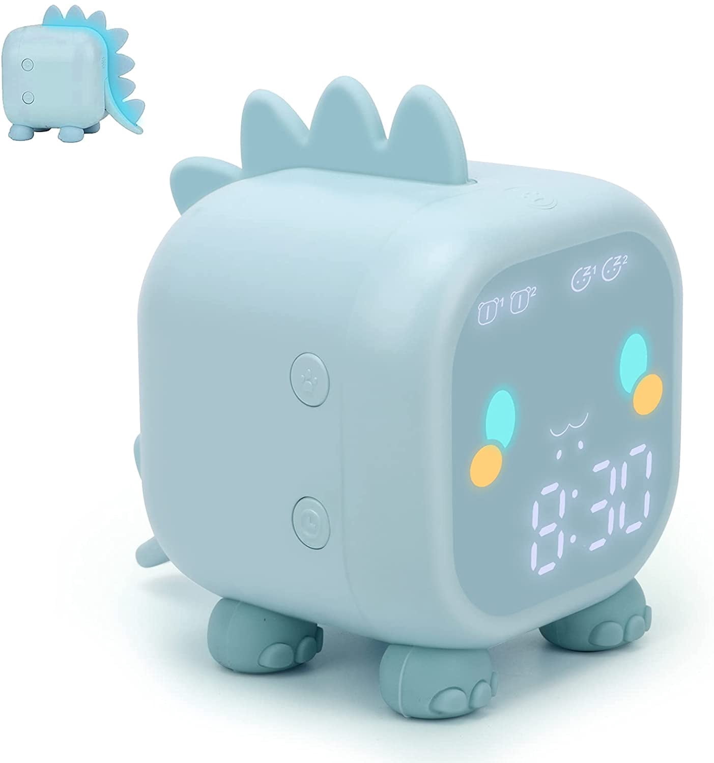 Kids Alarm Clock, Digital Alarm Clock for Kids Bedroom, Cute Dinosaur ...
