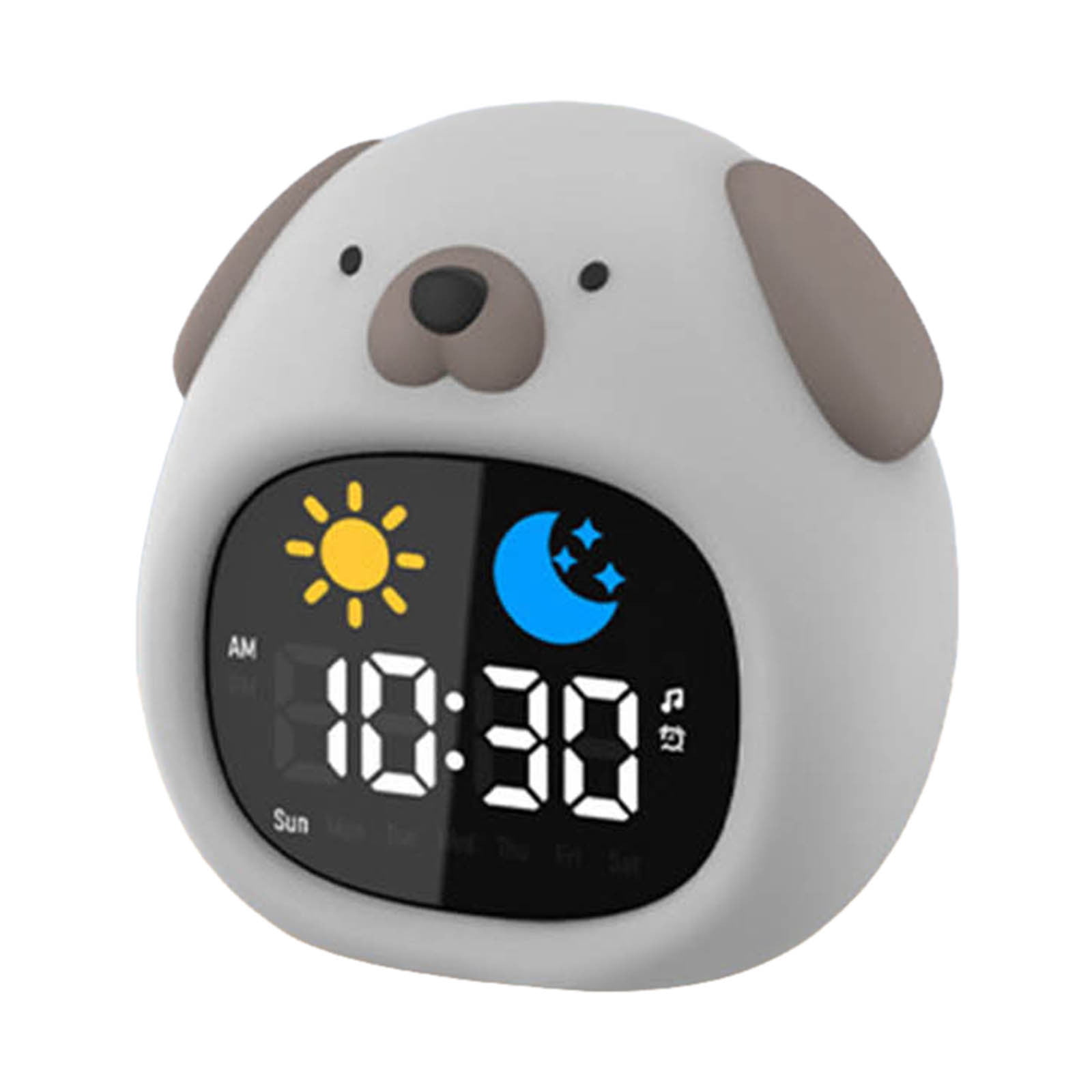 Kids Alarm Clock with Night Light, Bedside Sleep Training Clock with ...
