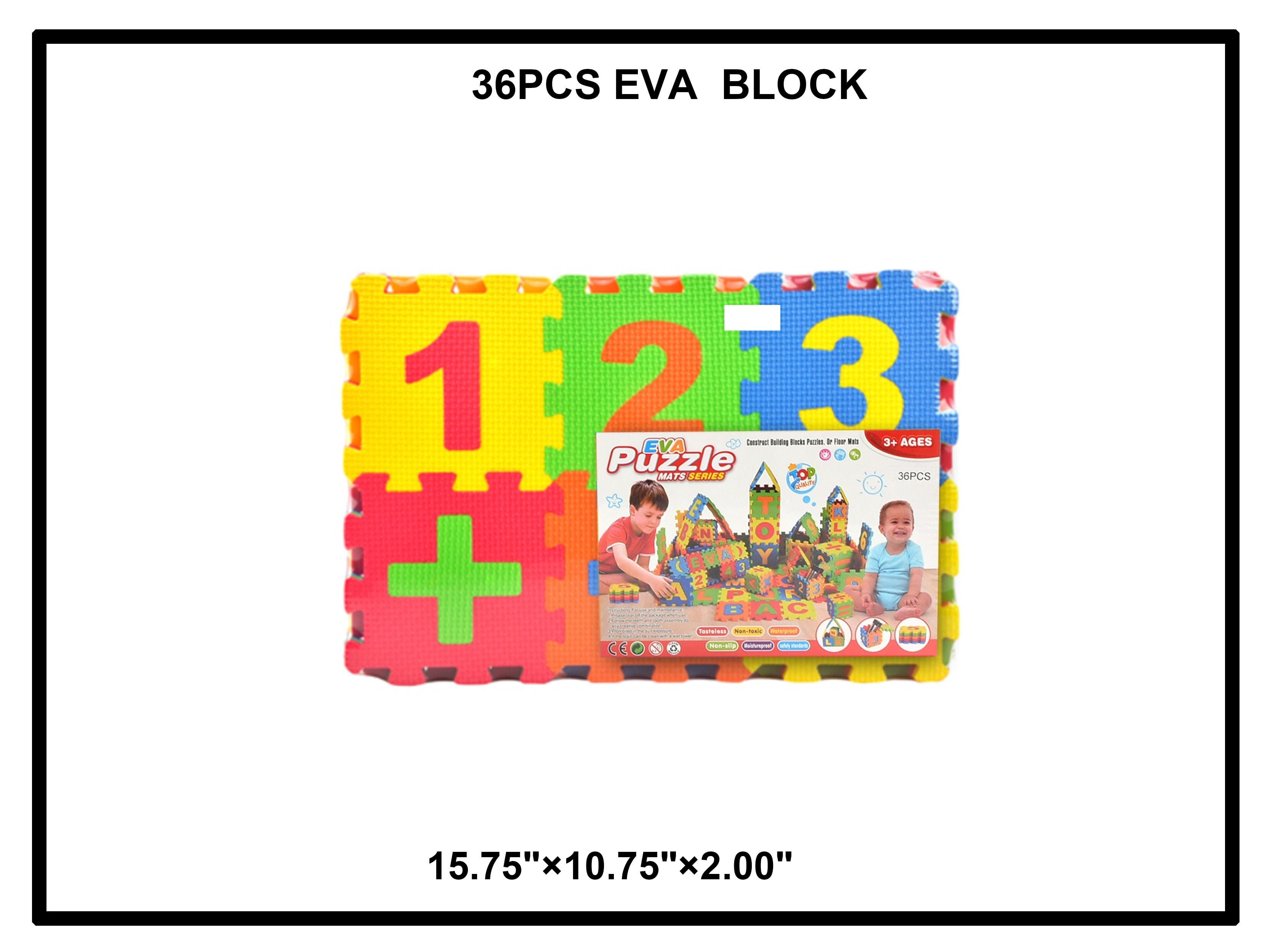 Kids Alphabet And Number Puzzle Play Mat .Colorful Interlocking Tiles ...