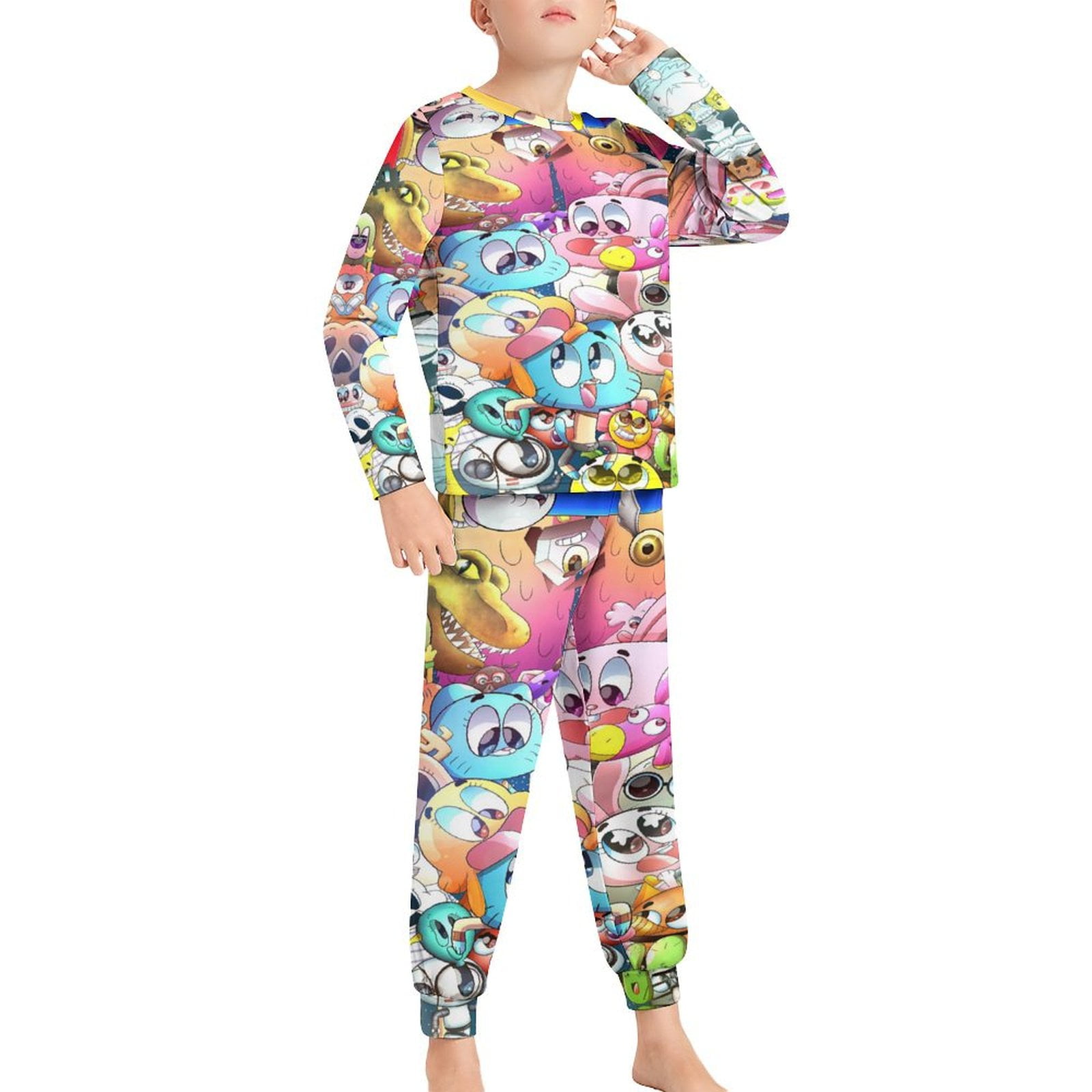 Kids Amazing World of Gum-bal Pajamas Set Long Sleeve Shirt with Pants ...
