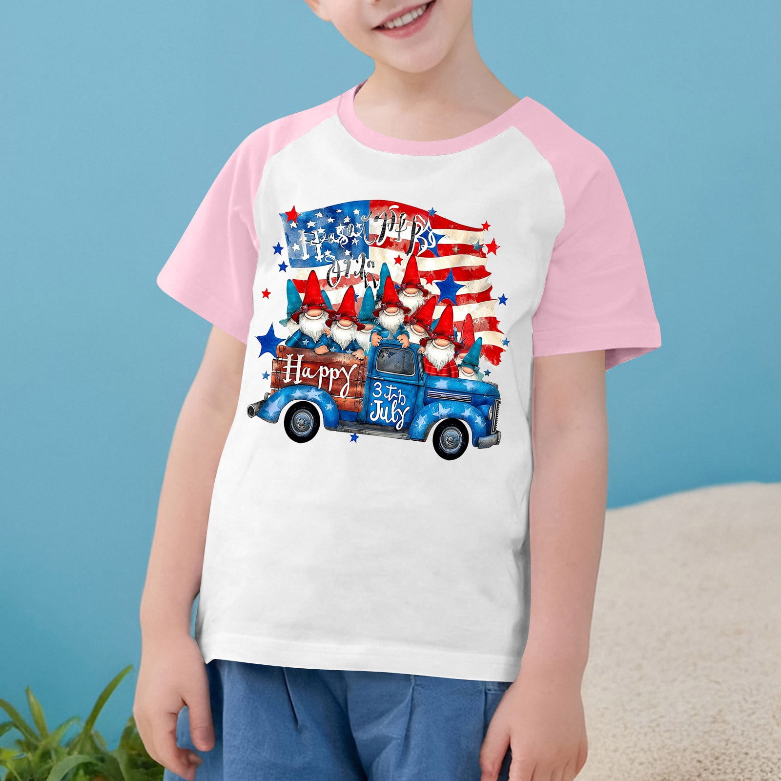 Kids American 4Th Of July T-Shirts Trendy Independence Day Patriotic ...