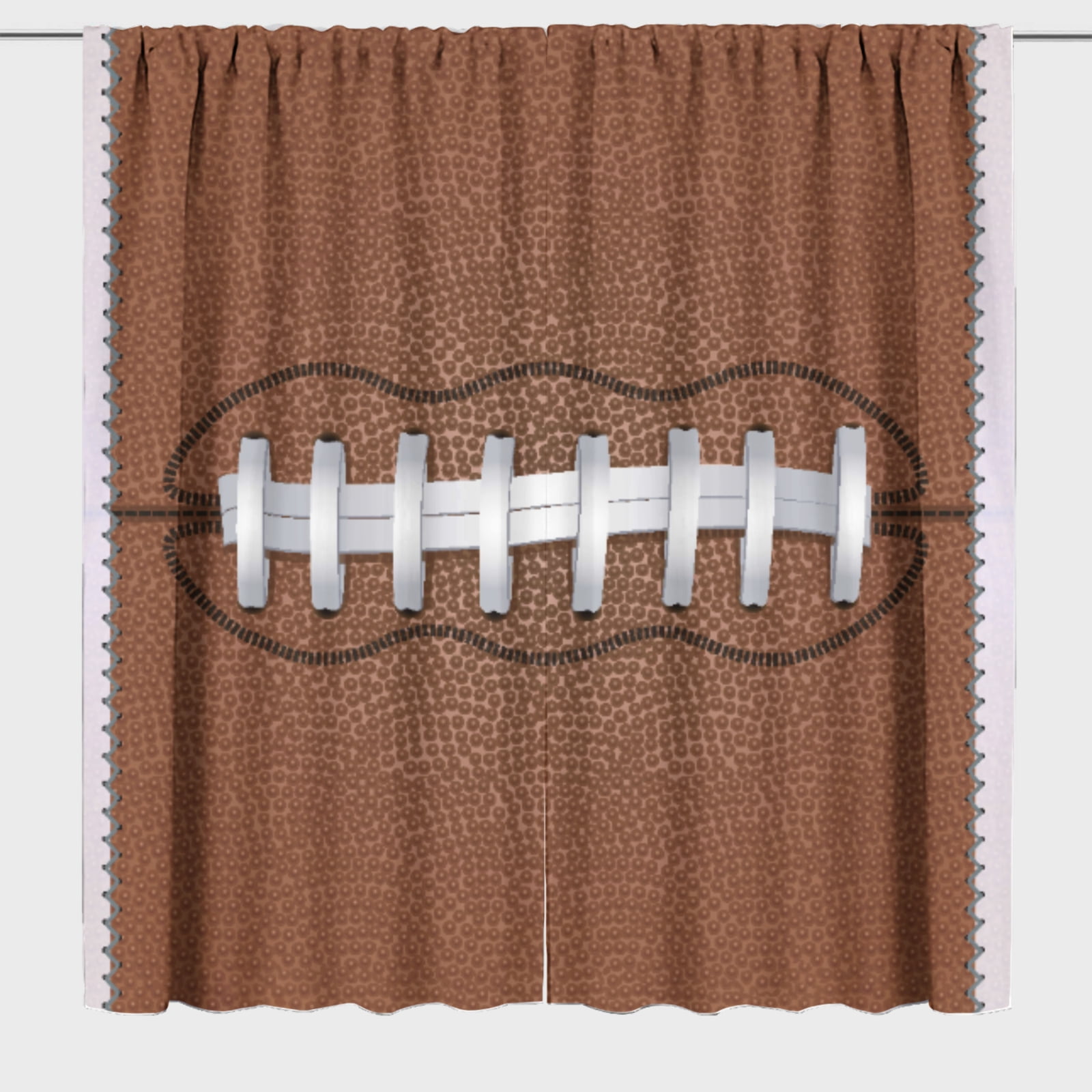Kids American Football Curtains W42 x L45 Inch Rod Pocket Sports Rugby ...