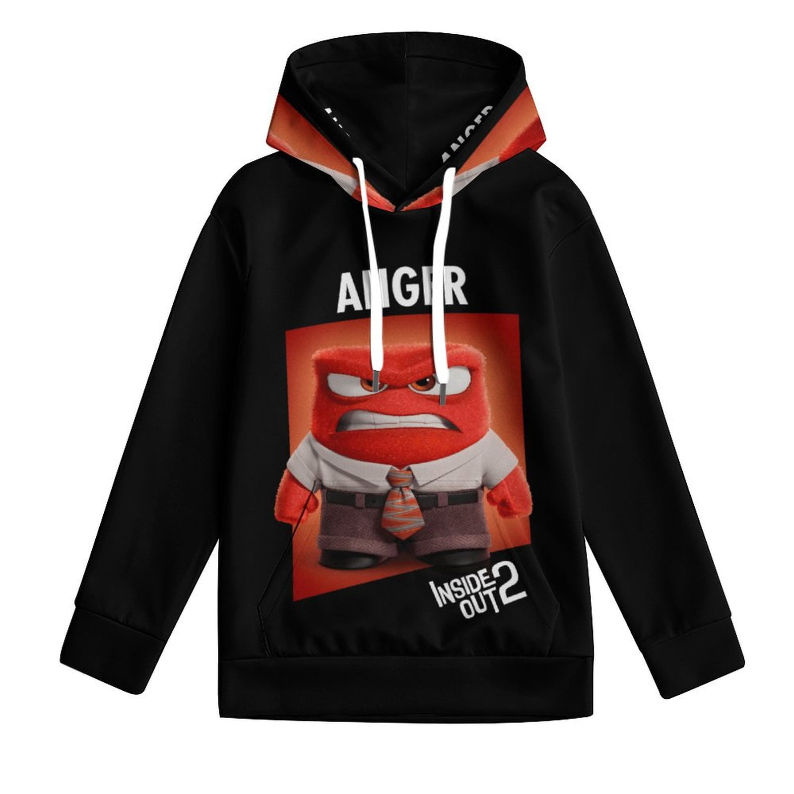 Kids Anger Inside Out Hoodie Sweatshirt for Boys Girls Pullover Hooded ...