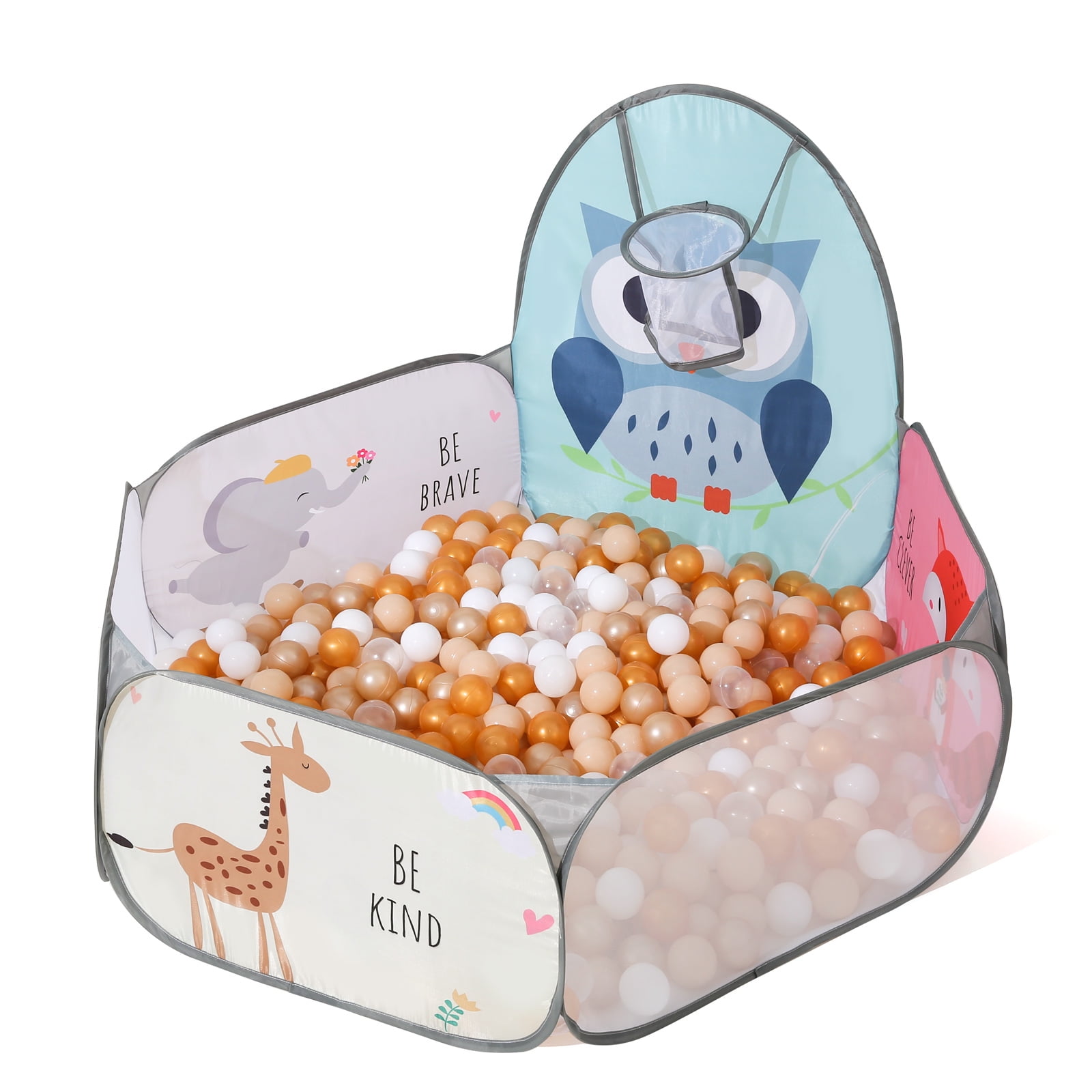 Kids Animal Ball Pit Large Pop Up Childrens Ball Pits Tent for Toddlers ...
